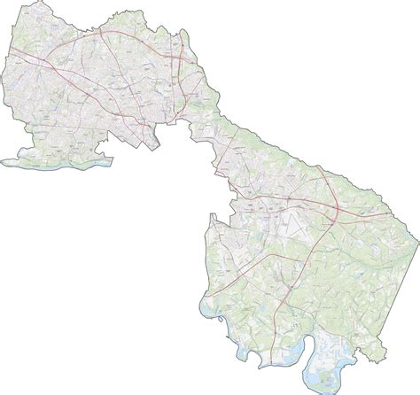 Henrico County Map Virginia Us County Maps