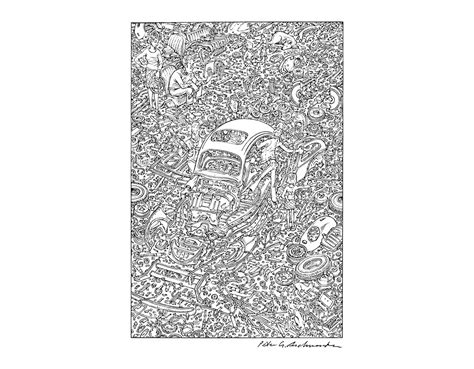 Vw Peter Aschwanden Exploded Beetle Reprint Poster Free Tech Help