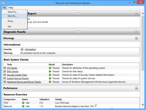 Generate System Health Report In Windows