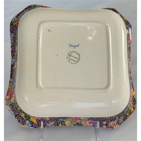 1930s Made In England Royal Winton Chintz Hazel Pattern Square Serving