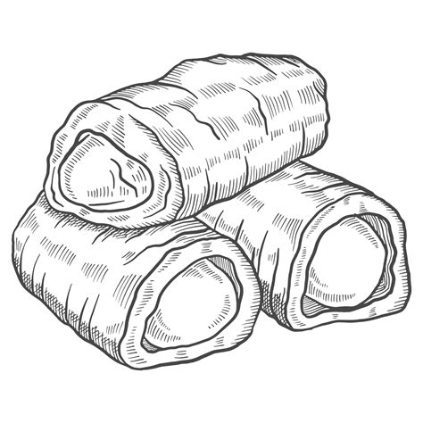 Sausage Roll Drawing At Quyen Elliott Blog
