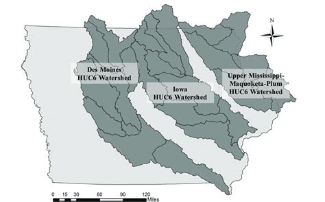 The Watersheds Hydrologic Unit Code 6 Or Huc6 That Were Surveyed In Download Scientific