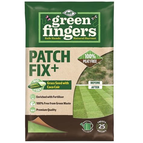 Doff Green Fingers Patch Fix Plus Grass Seed Feed Coco Coir 800g F La 800 Dgf Sealants And
