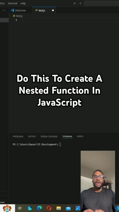 Do This To Create A Nested Function In Javascript Javascriptfunctions Youtube
