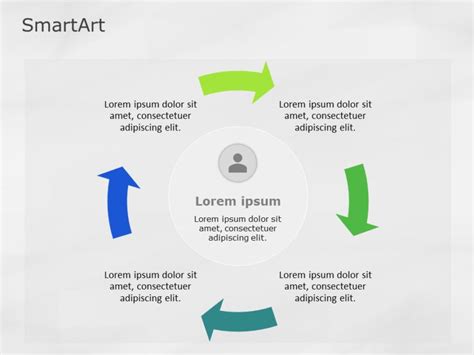 Smartart Cycle Text Cycle 4 Steps Slideuplift