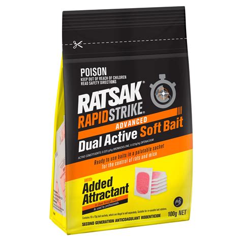 Ratsak Rapid Strike Advanced Dual Active Soft Bait Yates Gardening