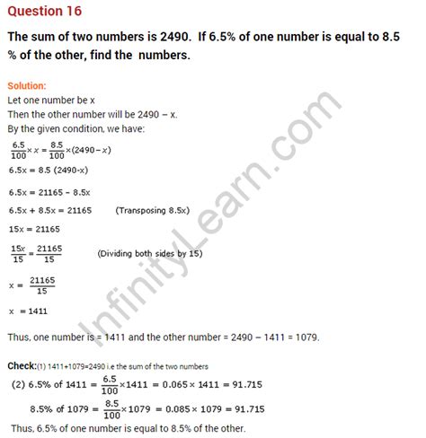 Linear Equations In One Variable Questions For Class 6 Tessshebaylo