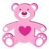 Pink Teddy Bear Clipart