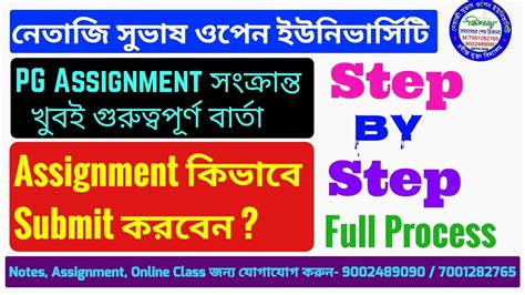Pg Assignment Submit Full Process 2024 Youtube