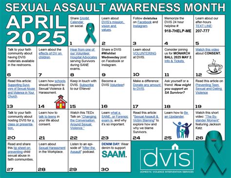 Saam April Is Sexual Assault Awareness Month Dvis