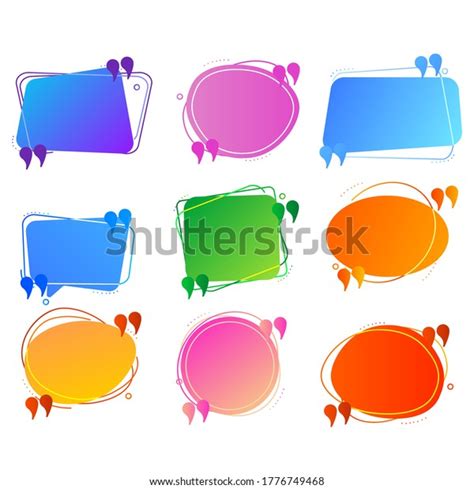 Colored Quote Speech Bubble Template Quotes Stock Vector Royalty Free 1776749468 Shutterstock