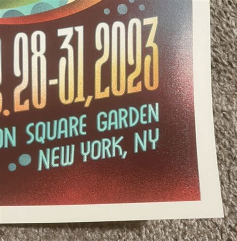 Phish Aren Vandenburgh Msg Nye 2023 Gamehendge Poster 18x24 Ae Ap