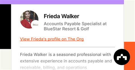 Frieda Walker Accounts Payable Specialist At Bluestar Resort And Golf The Org