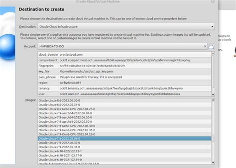 Create A New Compute Vm On Oracle Cloudoci From Virtual Box