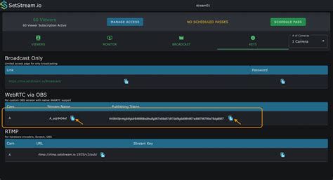 Streaming Via OBS Studio SetStream Io