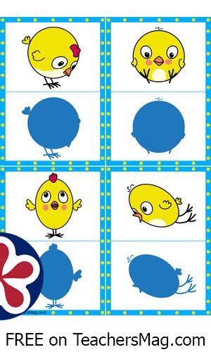 Chick Shapes Sorting Activity