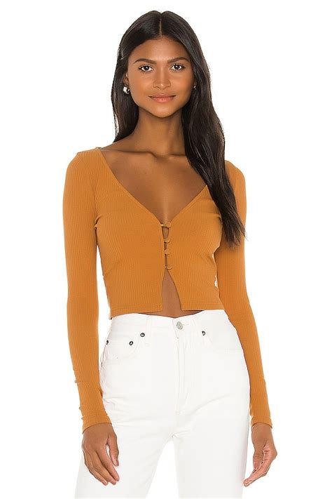 Privacy Please Parker Top In Golden Tan Revolve