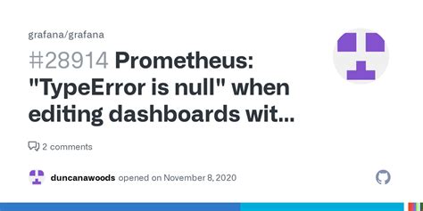 prometheus typeerror is null when editing dashboards with firefox