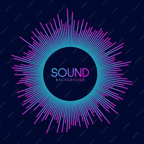 Premium Vector Circle Sound Wave Visualization Pixelated Music Player Equalizer Radial Audio