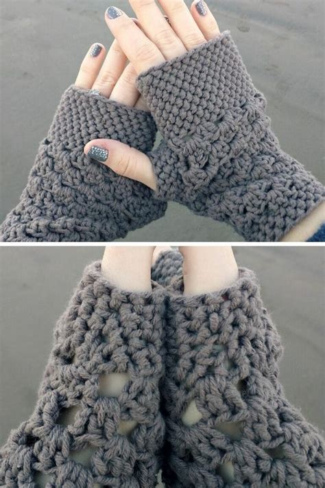 40 Fashionable And Functional Fingerless Glove Crochet Patterns