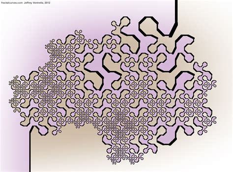 Fractal Curve Designs By Jeffrey Ventrella