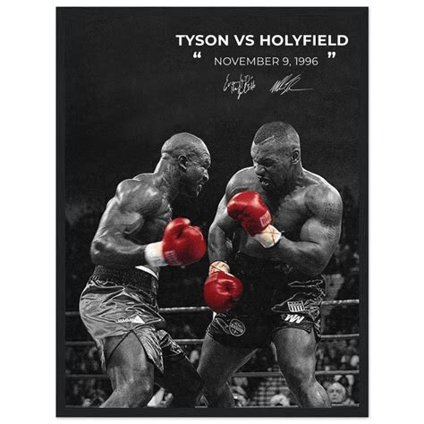 Mike Tyson Vs Evander Holyfield Poster Boxing Poster Boxing Art Work