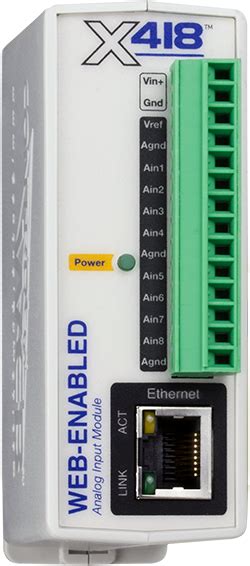 Web Enabled Multi Function 8 Ch Analog Input Module PoE