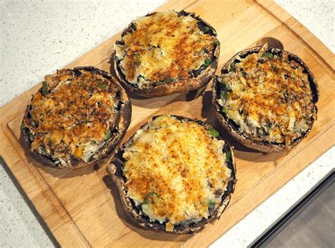 Crab Stuffed Portobello Mushrooms Grilled At Eleanor Noel Blog
