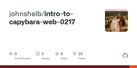 Labels · Johnshelbintro To Capybara Web 0217 · Github