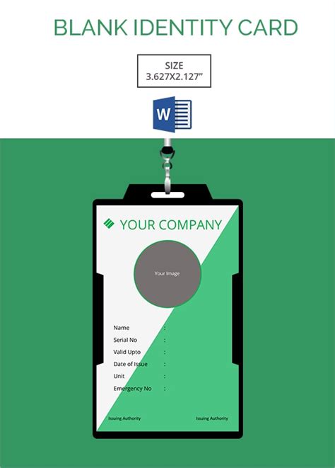 Free State Id Template Downloads Everei