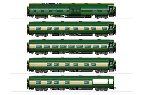 Luxury Passenger Train Set 35722820 Vector Art At Vecteezy