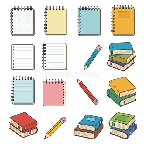 Spiral Bound Notepads Stock Illustrations 100 Spiral Bound Notepads