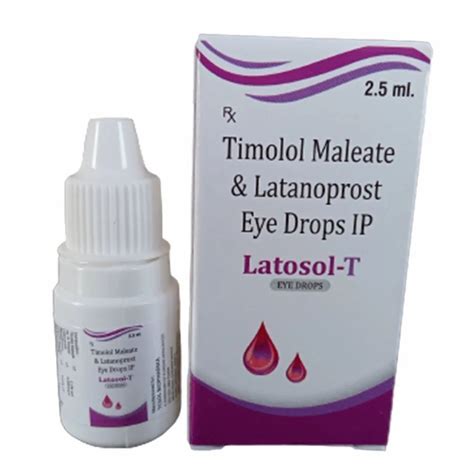 Latosol T 25ml Timolol Maleate Latanoprost Eye Drop Ip 50mcgml At