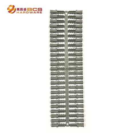 Plastic Wall Plug Anchor M6 Expansion Bolt Pipe Column Concrete Frame Fixings Tube Gray Plak