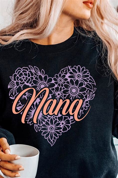 Nana Svg Gigi Svg Grandma Svg Nana Png Mimi Svg Mama Svg Mothers Day