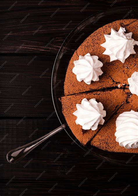 Free Photo Flat Lay Of Cake With Icing
