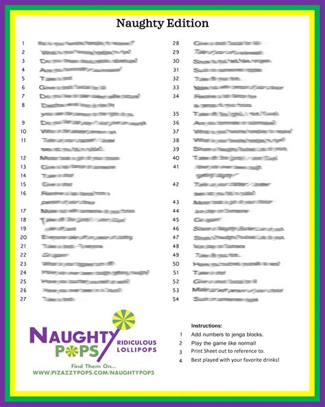 Naughty Jenga Block Game Naughty Version Naughty Fun T For Him T For Her Group Game