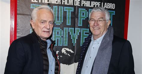 Philippe Labro Et Jean Claude Bouillon A Loccasion De La Diffusion Du Premier Long Métrage