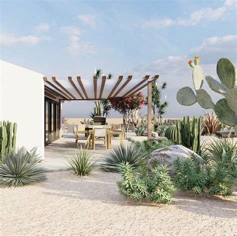 Desert Style Backyard Design Desert Patio Design