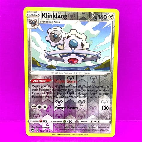 Klinklang Reverse Holo 125 Prices Pokemon Silver Tempest Pokemon