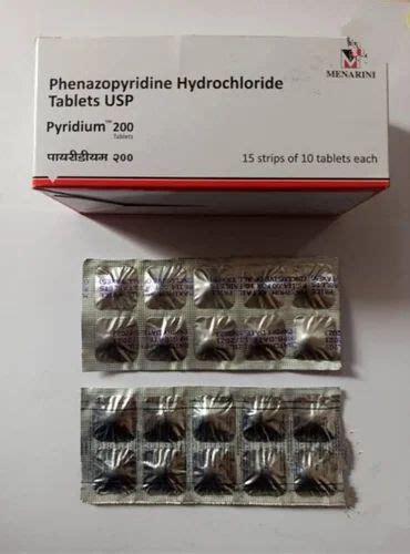 Pyridium 200 Tablet 200mg Packaging Size 110 Tablets At ₹ 310strip