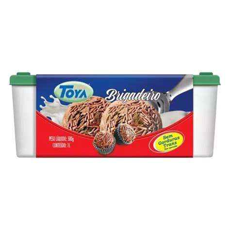Sorvete Brigadeiro Toya Pote 1l Mercadolivre