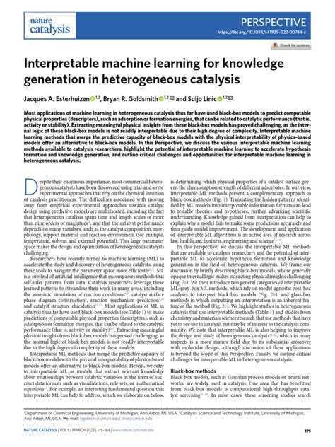 2022 Interpretable Machine Learning For Knowledge Pdf Machine