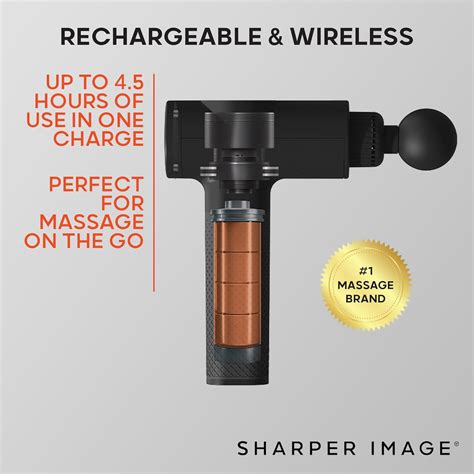 Sharper Image Powerboost Massage Gun User Manual