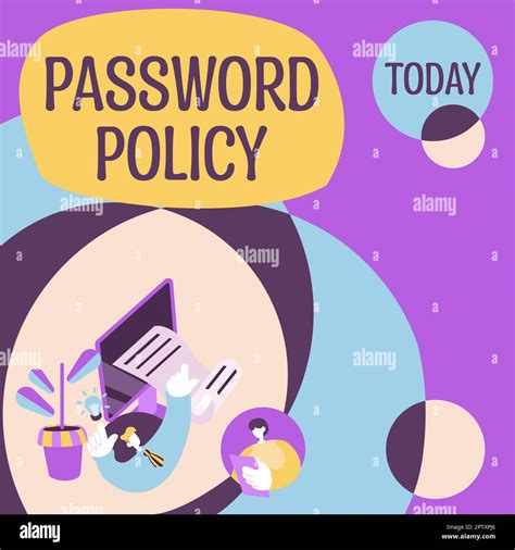 Text Caption Presenting Password Policy Business Approach First Line Of Protection Against Any