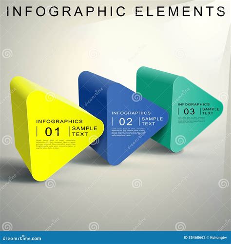 abstract 3d triangular prism infographics vector illustration