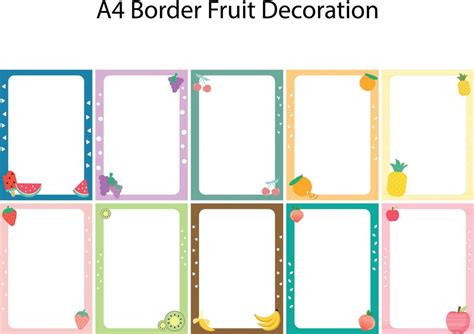 Fruit Border Decoration Vector Art Icons And Graphics For Free Download