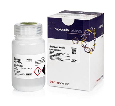 Thermo Scientific Lysis Solution For Genejet Plasmid Miniprep Kit 70 Ml