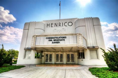 Henrico Art Deco Theater In Highland Springs Virginia Vintage Art