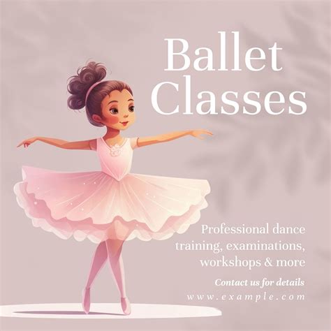 Ballet Classes Instagram Post Template Free Photo Rawpixel